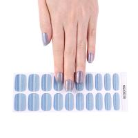 China Gel Nail Sticker Semi Cured Strip Breathable Light Weight Waterproof Decal for Daily Wear Women for sale