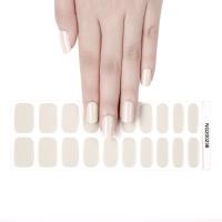 China Gel Nail Sticker Semi Cured Nail Wrap Easy Remove Waterproof Decal for Safe Manicure at Salon and Home for sale