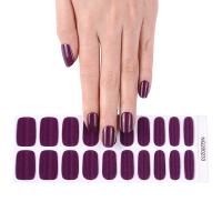 China Gel Nail Sticker Semi Cured Nail Wrap Easy Remove Waterproof Decal for Safe Manicure at Salon and Home for sale