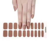 China Gel Nail Sticker Semi Cured Nail Wrap Easy Remove Waterproof Decal for Safe Manicure at Salon and Home for sale