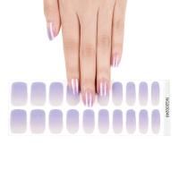 China Gel Nail Sticker Semi Cured Nail Strip Aurora Chrome Finish Waterproof Decal for Party Nail Art for sale