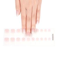 China Gel Nail Sticker Semi Cured Wrap Matte Glitter Combo Waterproof Decal for DIY Nail Art Salon Manicure for sale