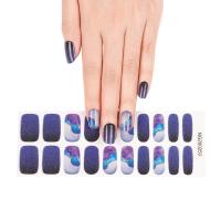 China Gel Nail Sticker Semi Cured Wrap Matte Glitter Combo Waterproof Decal for DIY Nail Art Salon Manicure for sale
