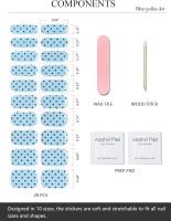 China Custom Styles Semi Cured Gel Nail Stickers and Semi Cured Gel Nail Wraps Long Lasting with UV Lamp for sale