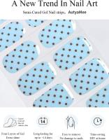 China Custom Styles Semi Cured Gel Nail Stickers and Semi Cured Gel Nail Wraps Long Lasting with UV Lamp for sale