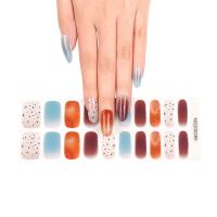China Gel Nail Stickers Nail Art Stickers Full Cover Self Adhesive Manicure For Women for sale