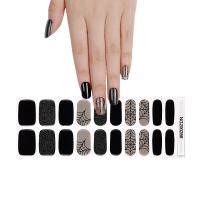 China Nail Art Stickers Gel Nail Sticker UV Nail Decals Full Cover Manicure For Girls for sale