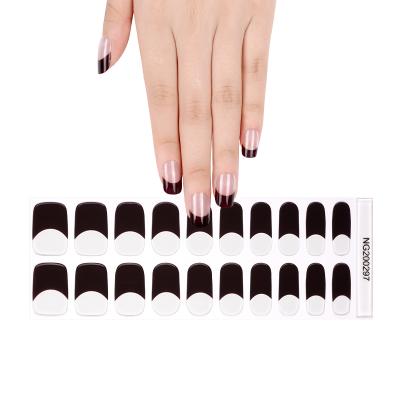 China Gel Nail Stickers Party Gift Set For Women Girls DIY Manicure Nail Art Stickers for sale