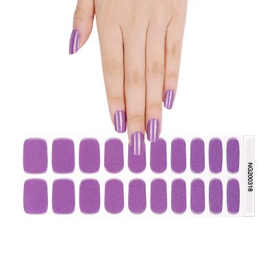 China Gel Nail Stickers Nail Wraps Peel Off Decals DIY Easy Manicure For Women Girls for sale