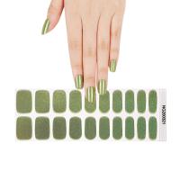 China Gel Nail Stickers Nail Wraps Peel Off Decals DIY Easy Manicure For Women Girls for sale