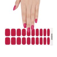 China Gel Nail Stickers Semi Cured 3D Nail Wraps Full Cover DIY Manicure Salon Use Set for sale