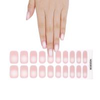 China Gel Nail Stickers Full Cover Nail Strips Sheet Easy DIY Manicure Set For Girls for sale
