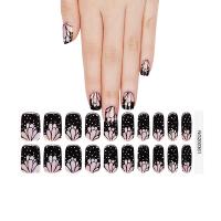 China Gel Nail Stickers Nail Strips Sheet Nail Art Decals Self Adhesive Full Cover Kit for sale