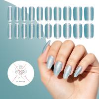 China Non UV Gel Nail Strips Semi Cured Salon Quality Custom Logo Full Cover Wraps for sale