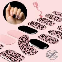 China UV-Free Gel Nail Wraps Cat Eye Glitter Full Cover Long Lasting Custom Design for sale