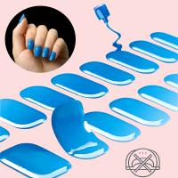 China Lamp Free Gel Nail Stickers Non Toxic Waterproof Self Adhesive Easy Apply Remove for sale