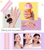 China No LED Lamp Needed Gel Nail Wraps Easy Apply Remove Salon Quality Gloss Full Cover for sale