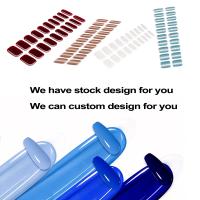 China No-Light Curing Gel Press On Nail Art Strips Foil Glitter Full Cover Self Adhesive for sale