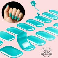 China No Bake Gel Nail Stickers Non Toxic Eco Friendly Custom Private Label Full Cover for sale