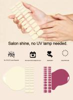 China Kids Gel Nail Stickers UV Free No Lamp Needed Safe Non Toxic Custom Logo Full Cover for sale