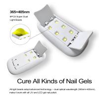 China 6W Mini UV LED Nail Lamp Rechargeable Cordless Nail Dryer for Manicure Salon Use for sale