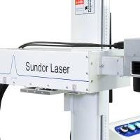 China Sundor 3W 5W 10W UV Laser Marking Machine for Glass Sunglasses Bottle with 110x110mm Work Area for sale