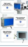 China EZCAD 30W 50W 60W CO2 Laser Marking Machine for Non Metal with ±0.01mm Precision for sale
