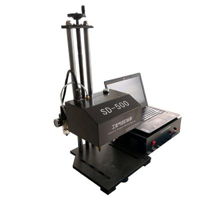 China Portable Touch Screen Dot Peen Marking Machine Pneumatic Steel Metal Marking 140x80mm for sale