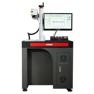 China Desktop JPT MOPA 50W Color Fiber Laser Marking Machine for Jewelry Engraving for sale