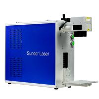 China 20W 30W 50W Fiber Laser Marking Machine for Stainless Metal with Raycus 1064nm for sale