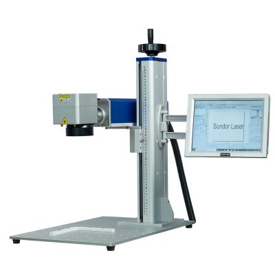 China CE ISO 50W Portable Split Fiber Laser Marking Machine 110x110mm Work Area for sale