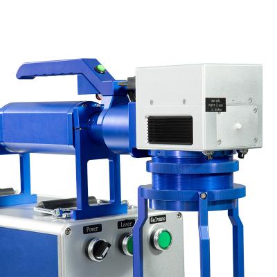 China Split Type Mini Portable Fiber Laser Engraving Machine 20W 30W 50W Raycus for sale