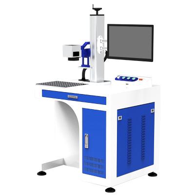 China Cabinet Fiber Laser Marking Machine 20W 30W 50W for Metal Nameplate Gift Cutting for sale