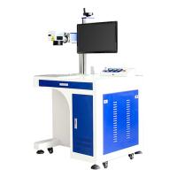 China Sundor 20W 30W 50W Fiber Laser Marking Machine with Electric Lift Table for Metal Jewelry for sale