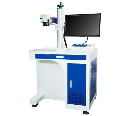 China 20W Fiber Laser Marking Machine ±0.01mm Precision for Metal Plastic Bottle Cover for sale