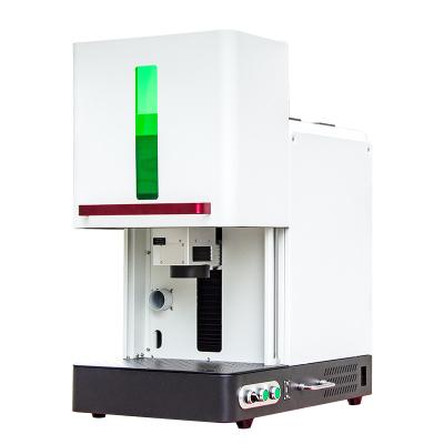 China 30W Desktop Fiber Laser Marking Machine 110x110mm Work Area CE ISO for sale