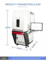 China 20W 30W 50W 100W Enclosed Fiber Laser Marking Machine 110x110mm Work Area for sale