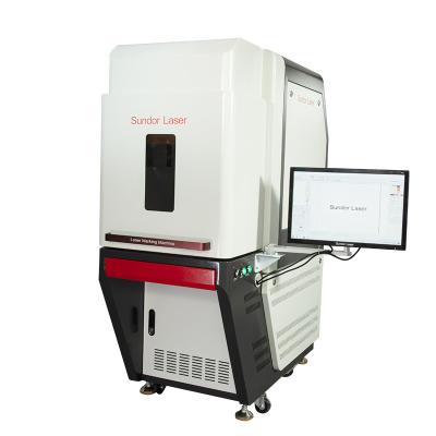 China 20W 30W 50W Fiber Laser Marking Machine CE ISO 110x110mm Work Area for Metal and Non-Metal for sale
