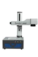 China Sundor 30W Fiber Laser Marking Machine 110x110mm Work Area for Metal Jewelry Engraving for sale