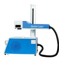 China 20W 30W 50W Raycus Fiber Laser Marking Machine for Metal Plastic PVC Cable Engraving 110x110mm for sale