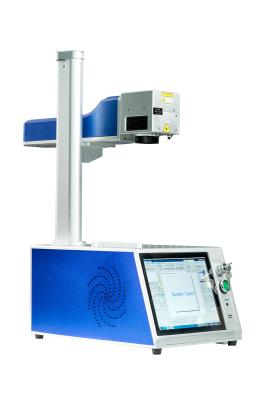 China Mini Portable Desktop Fiber Laser Marking Machine 20W 30W 50W for Stainless Steel Metal Engraving for sale