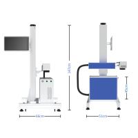 China Air Cooled Touch Screen Flying Fiber Laser Marking Machine 20W 30W 50W for sale