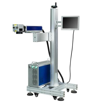China Sundor Fiber UV Flying Laser Marking Machine 20W 30W 50W High Speed Air Cooling for sale