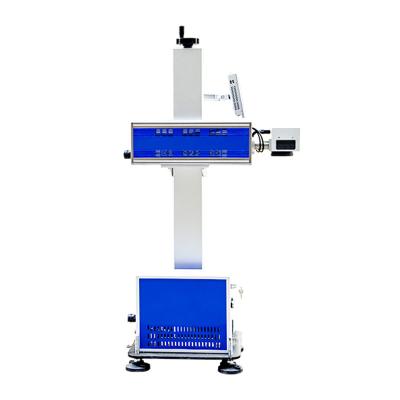 China Flying Laser Marking Machine 50W Fiber CO2 UV for PE HDPE PPR PVC Pipe Engraving for sale