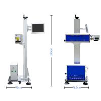 China High Speed 30W 60W CO2 Fly Laser Marking Machine CE ISO for sale