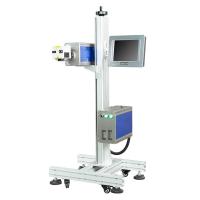 China CRD Flying Co2 Laser Marking Machine PVC Pipes Cable Laser Printer For Plastic Bottles for sale
