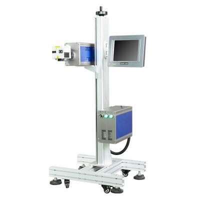 China CRD Flying Co2 Laser Marking Machine PVC Pipes Cable Laser Printer For Plastic Bottles for sale