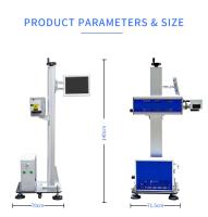 China Fiber Flying Laser Marking Machine 20W 30W 50W High Precision for Metal Non-Metal for sale