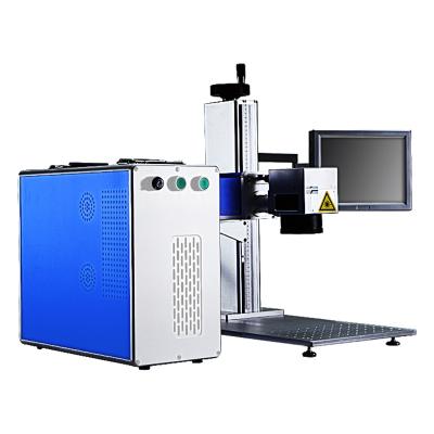 China Fiber Laser Marking Machine 20W 30W 50W 100W CE ISO for Metal Engraving for sale