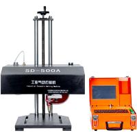China Pneumatic Handheld Dot Peen Marking Machine 140x80mm for Vehicle Chassis Number Engraving for sale